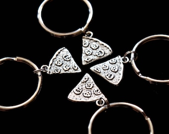 Pizza keychain | Etsy