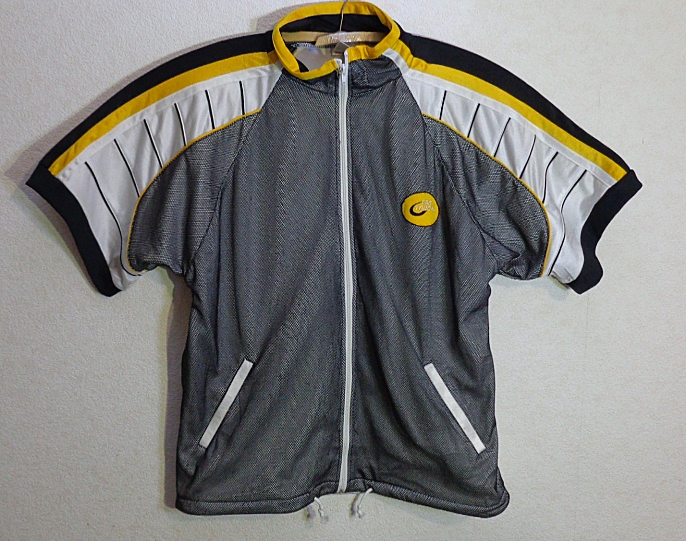 90s.Sports Jacket PRO TOUCH short sleeve Jacket Zipper Pockets Hipster ...