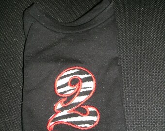 Zebra print number | Etsy