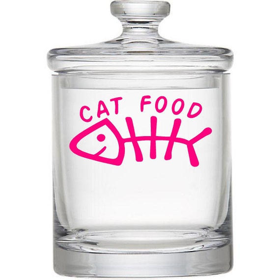 Cat Food Decal, Cat Food Decals, Pet Food Container Labels, Canister ...