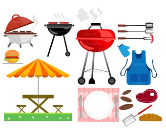 Barbeque clipart | Etsy