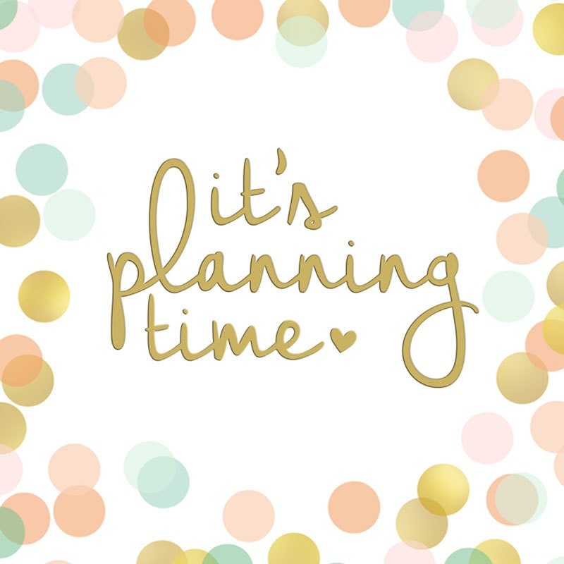 It's time to start planning by itsplanningtime on Etsy