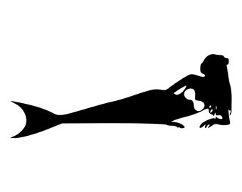 Mermaid laying down | Etsy
