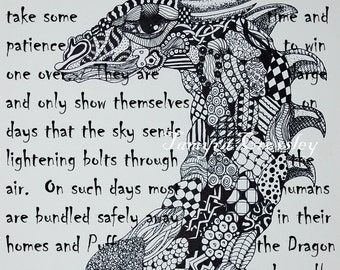 Unique dragon word related items | Etsy