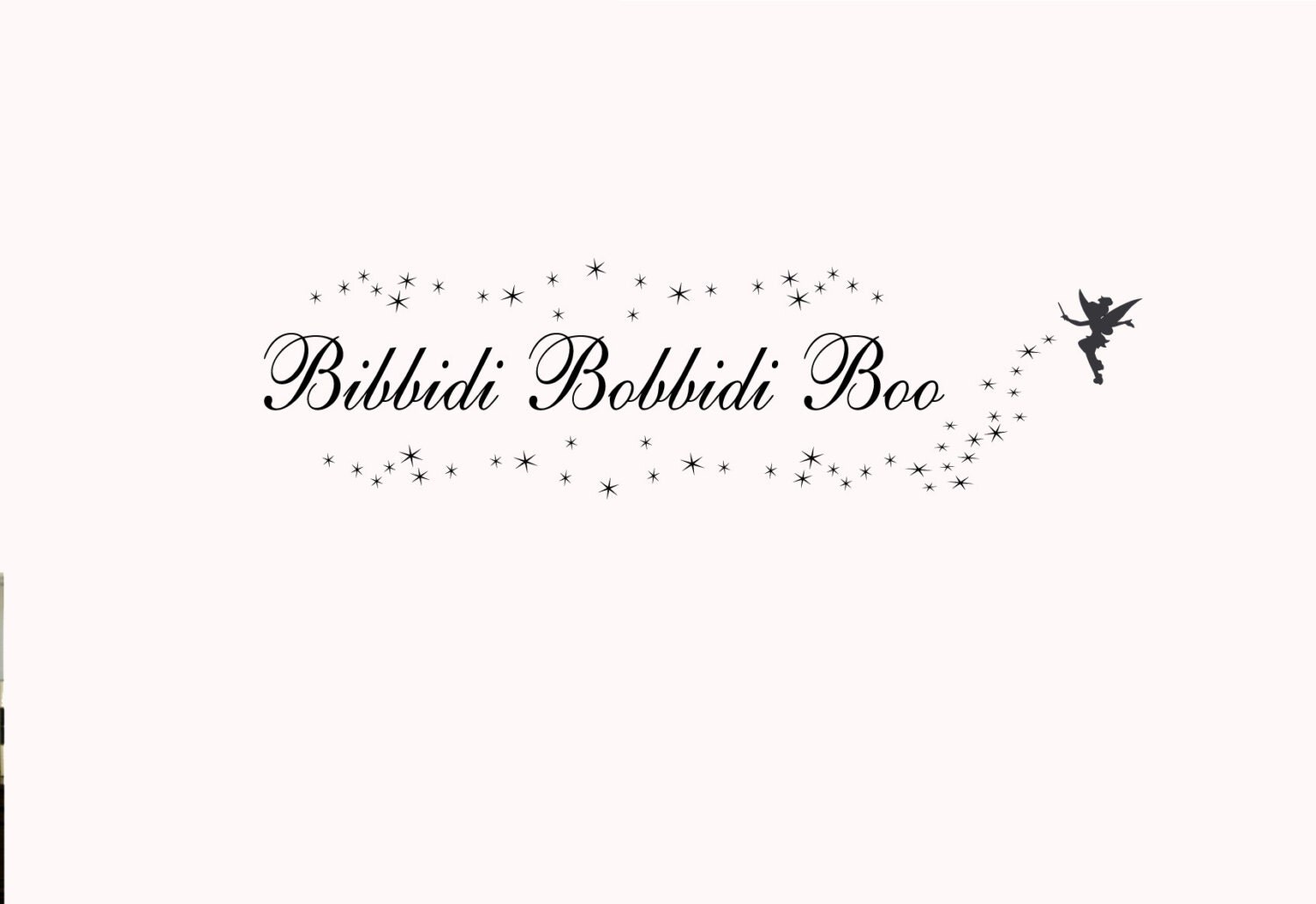 Bibbidi Bobbidi Boo Wall Decal Princess decor with Star