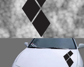 Funny Stick Figure Window Decal 10x10 in white by FamilyGraphix