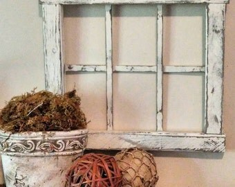 Faux Window Frame Wall Decor Home Decor by CottageCountryCorner