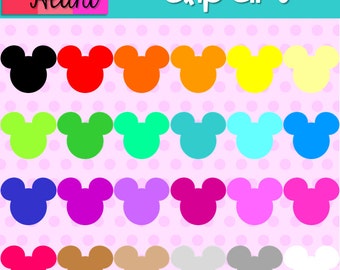 Items similar to 50 GOLD Mickey Mouse Heads GLITTER Confetti Cut Outs 1 ...