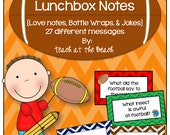 Items similar to TOUCHDOWN! Football Lunchbox Notes, Jokes, & Bottle ...