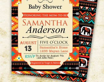 Aztec baby shower | Etsy