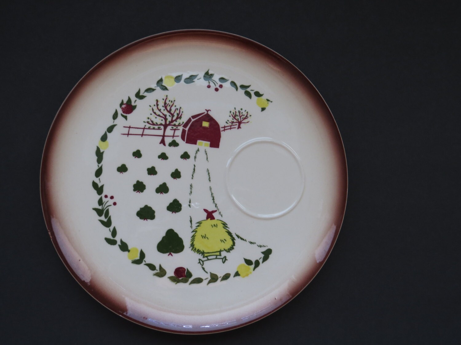 Vintage Brock of California Dinner Plate – California Farmhouse Brown ...