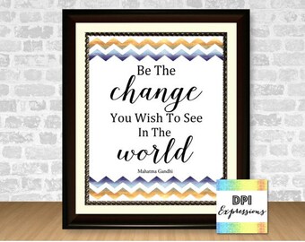 Mahatma gandhi quote | Etsy
