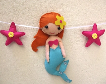 Felt mermaid | Etsy