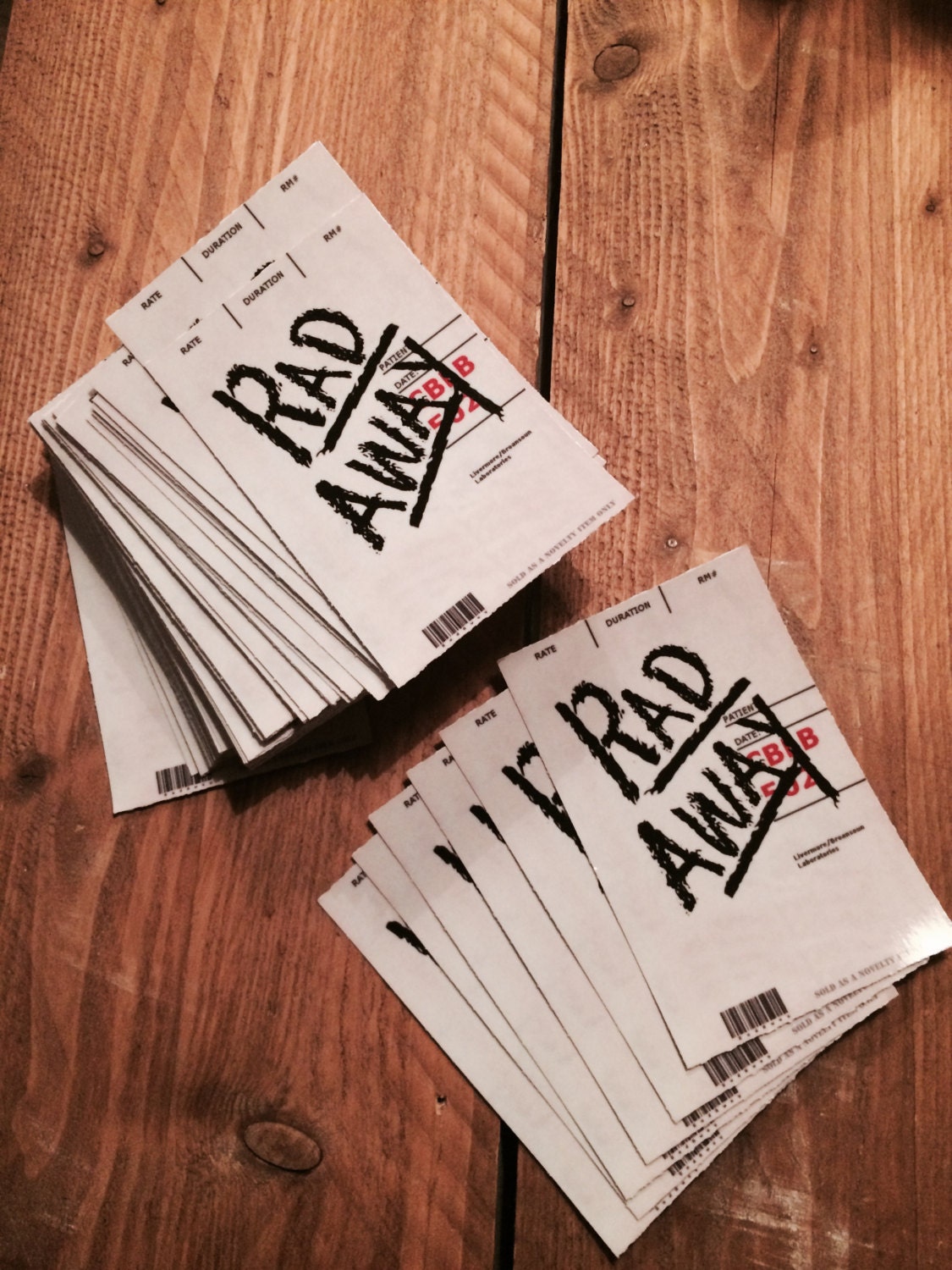 Rad Away sticker label