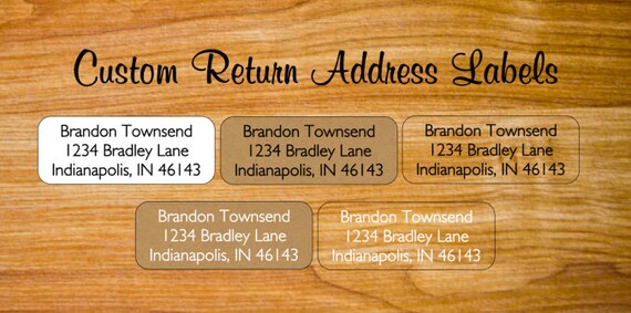 Custom Return Address Labels Custom Clear Labels Clear
