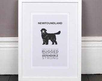 Newfoundland dog | Etsy