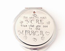 Unique quote for mirror related items | Etsy