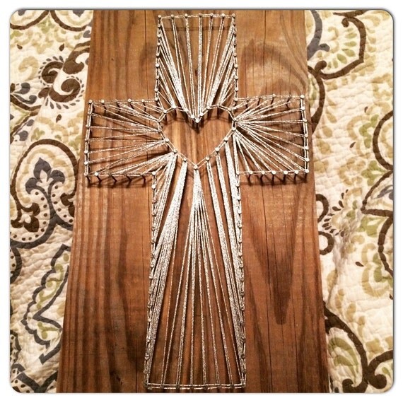 CUSTOM Cross (Religious) String Art