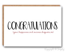 Popular items for sarcastic congrats on Etsy