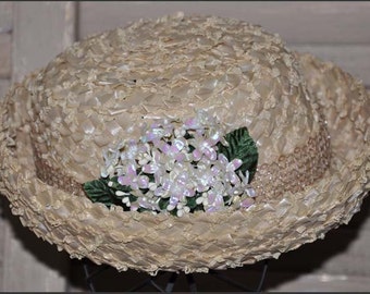 Vintage ivory hat | Etsy