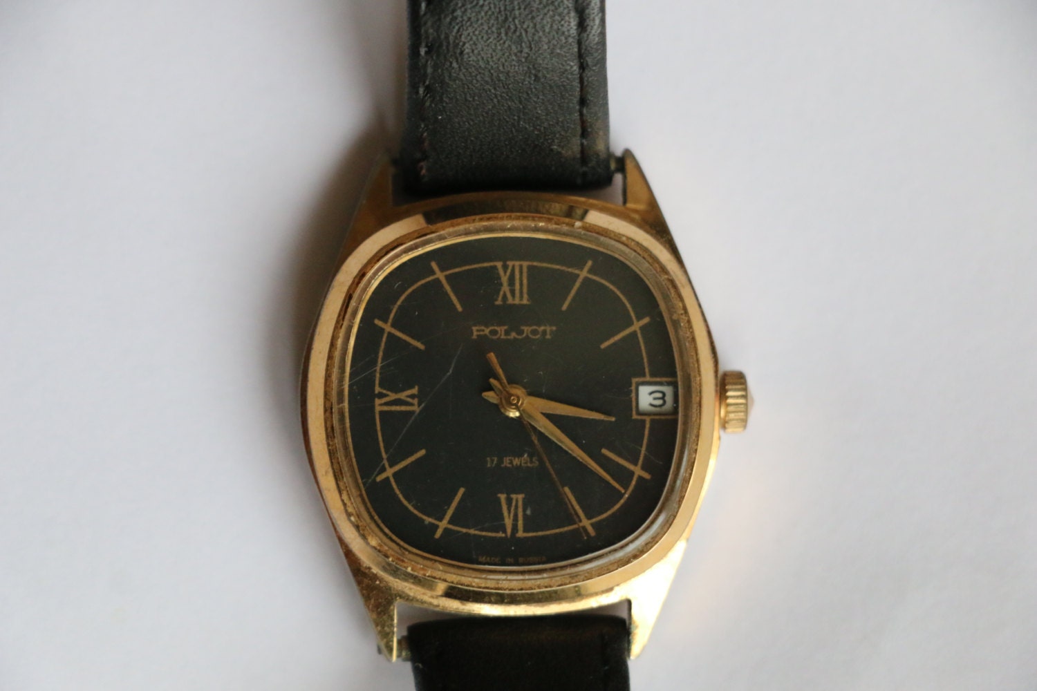 vintage hand watch POLJOT Ussr Soviet 1980 – mechanical man wrist 17 ...