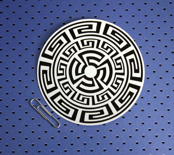 Aztec Maze Bumper Sticker