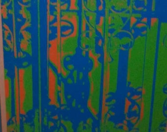 Silk screen painting | Etsy