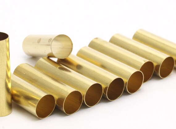 12 Raw Brass Tubes 8x25mm Bs 1545
