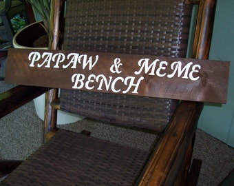 Guest bench sign | Etsy