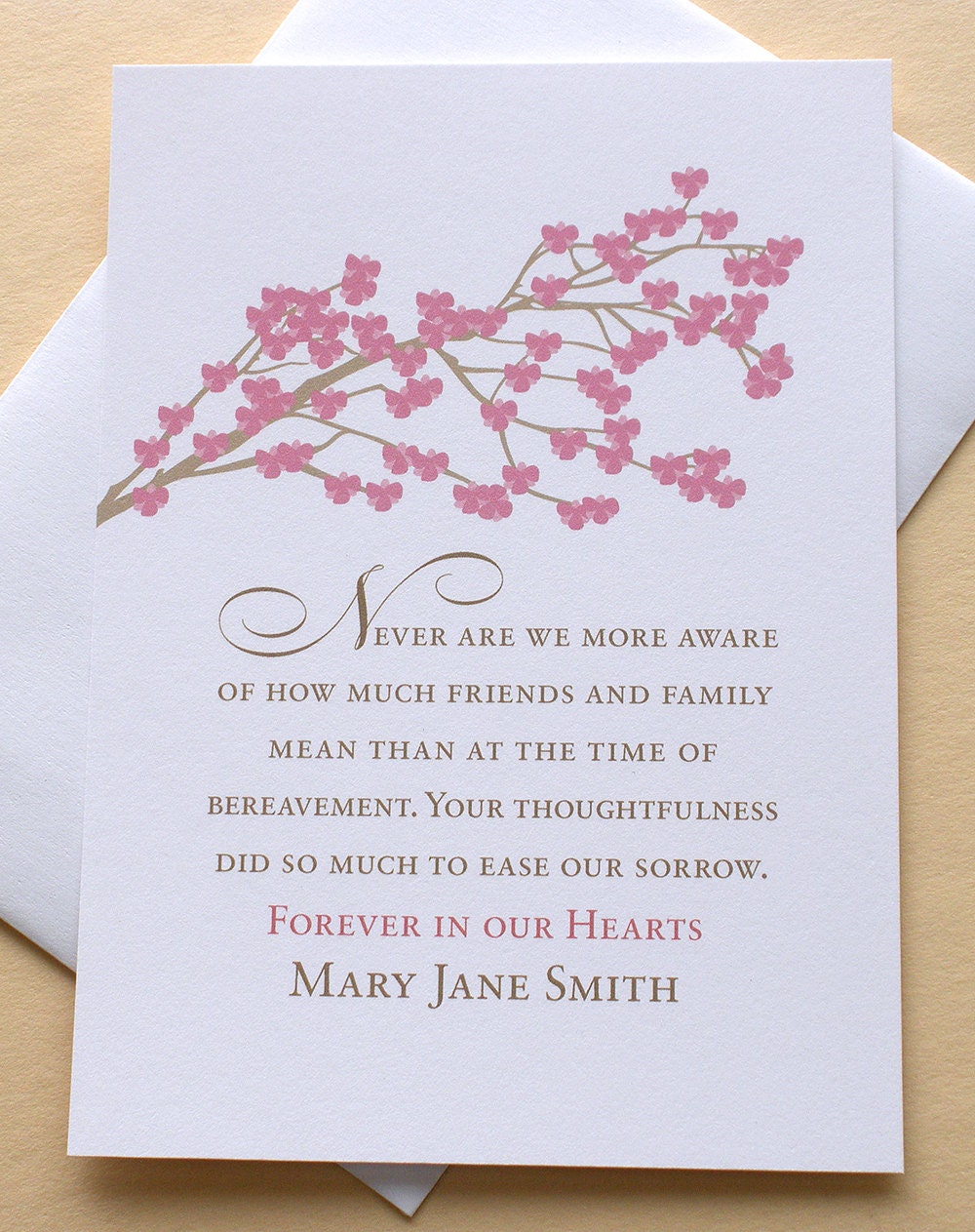 Thank You Note For Flowers For A Death Thank You Messages Sympathy 