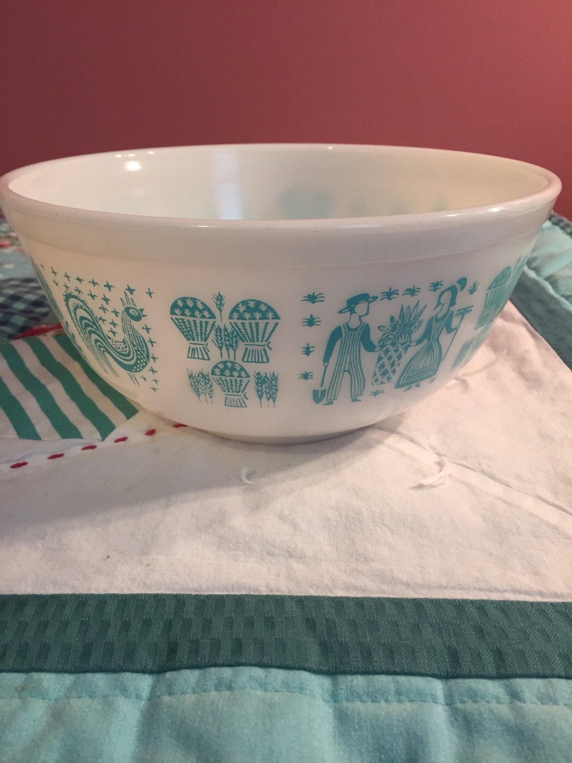 Vintage 2 1/2 Quart Pyrex 403 Amish Buttermilk Mixing or Serving Bowl ...