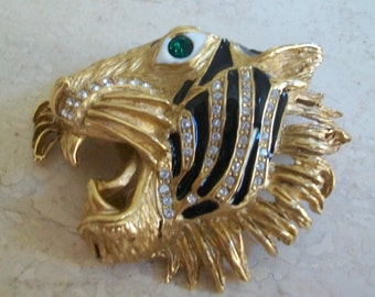 Rhinestone tiger | Etsy