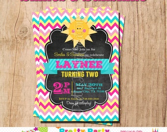 Sun invitation | Etsy