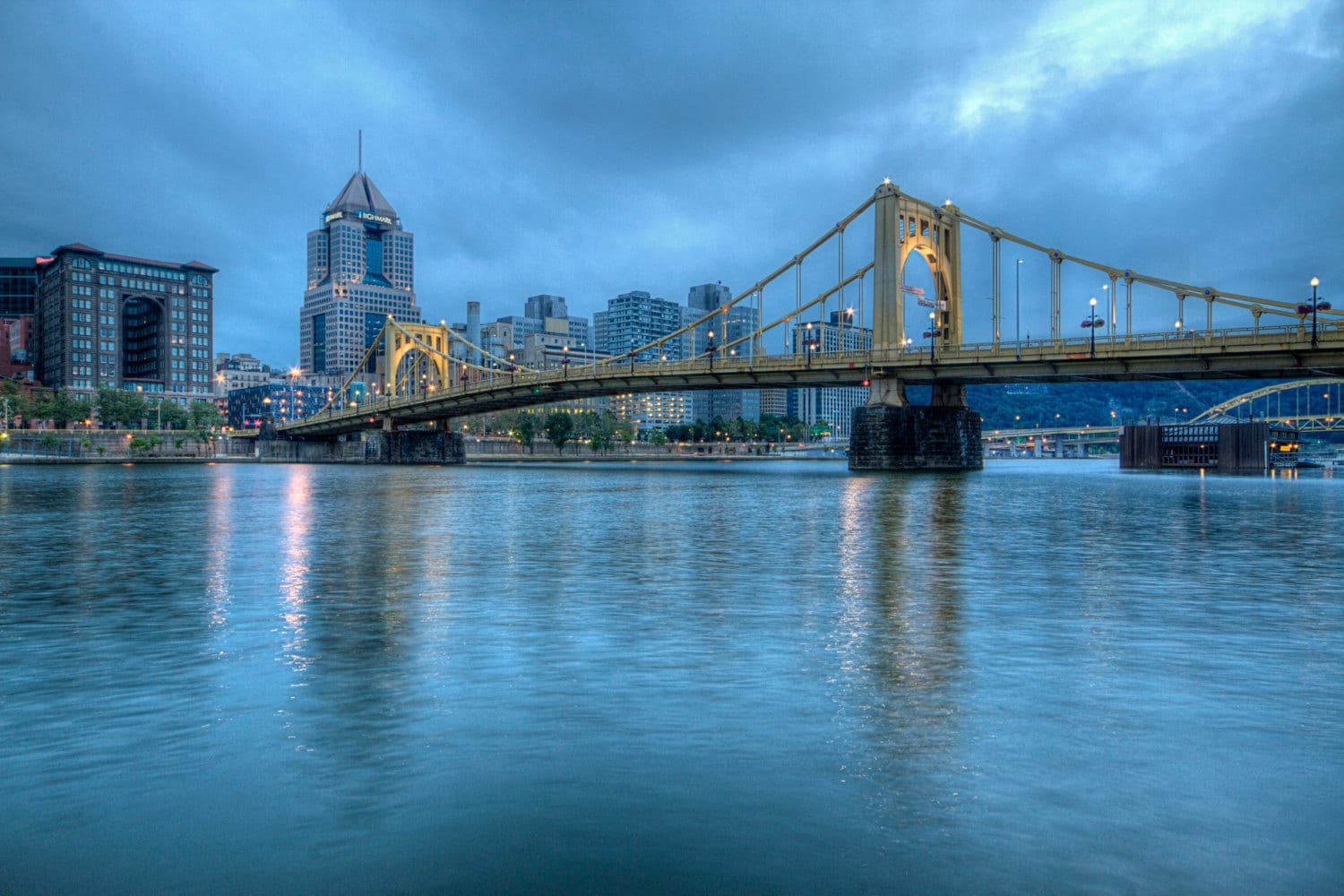 Roberto Clemente Bridge Pittsburgh Landscape Photograph