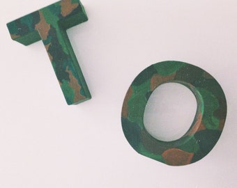 Camouflage numbers | Etsy