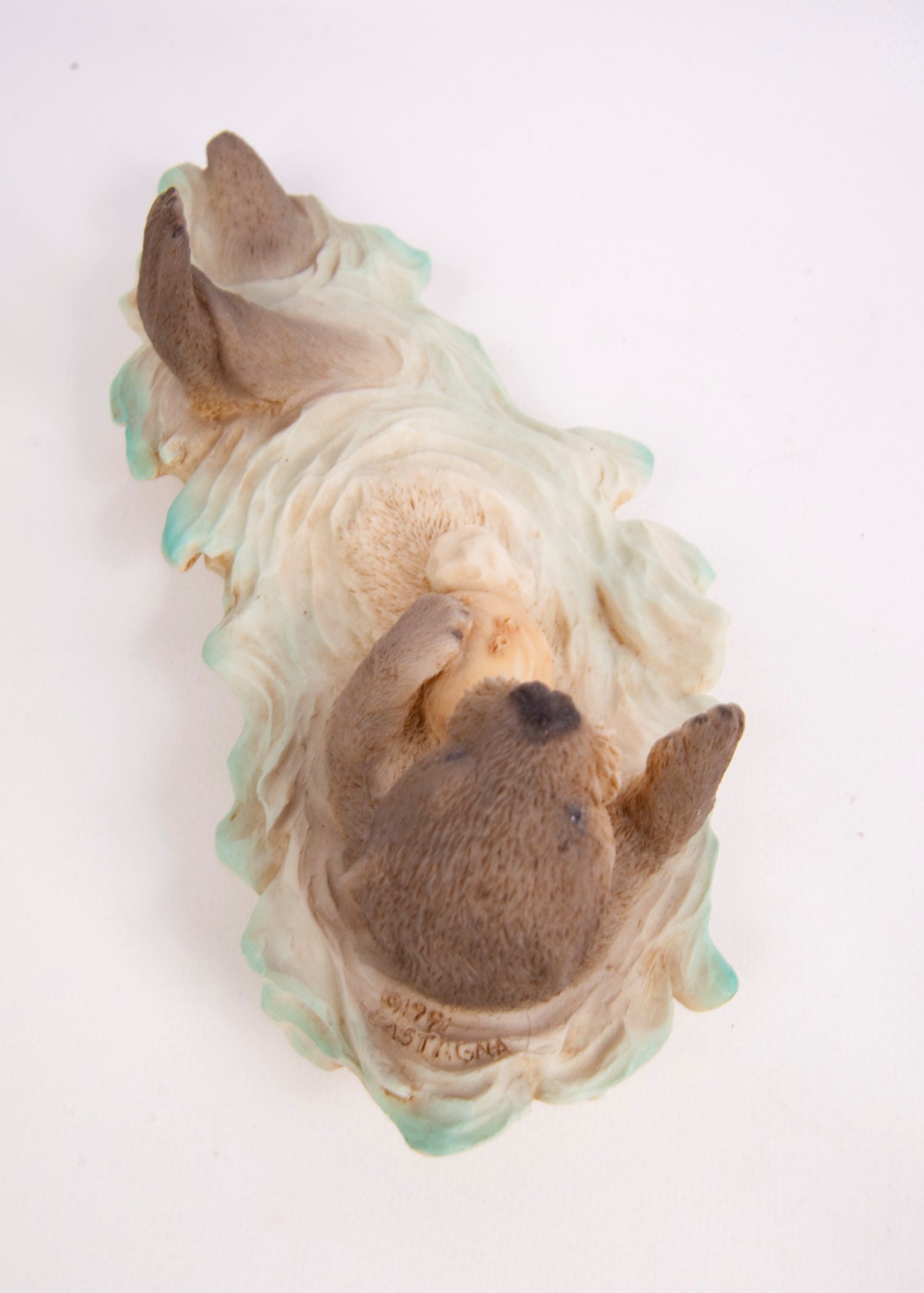 Vintage Otter Figurine Original by Castagna Made in Italy Hand