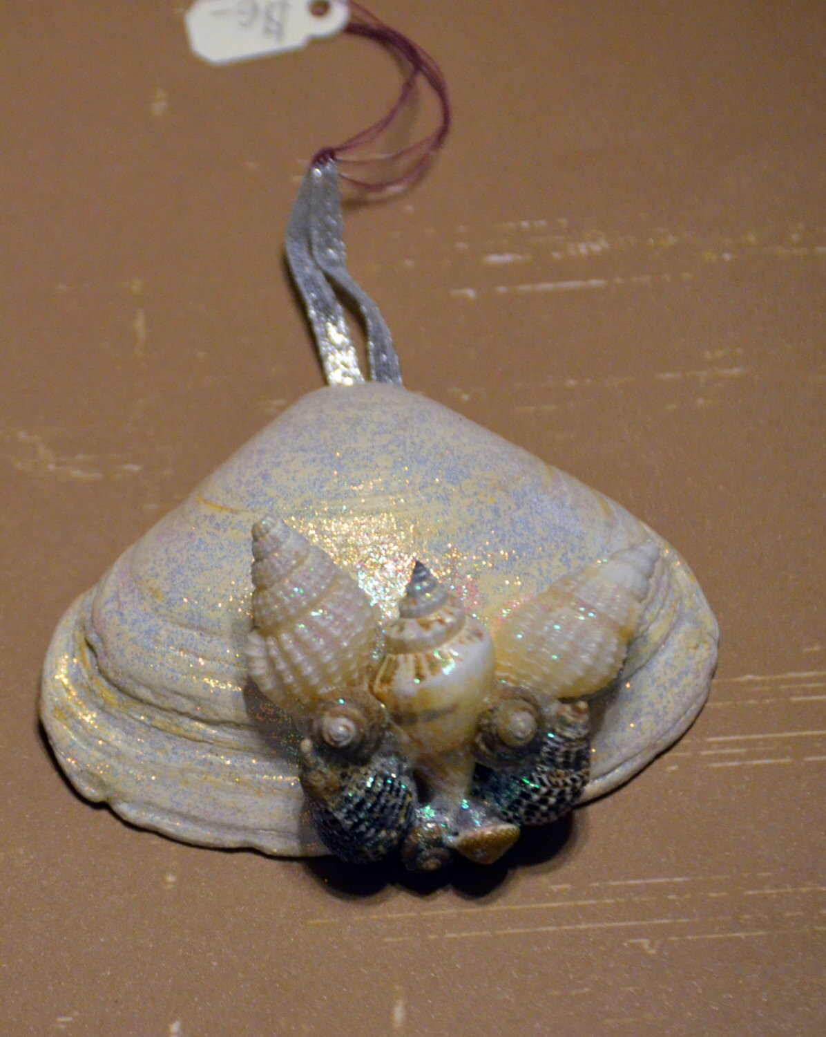 Clam Shell Ornament by GeekyGecko on Etsy