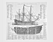 Unique ship blueprint related items | Etsy