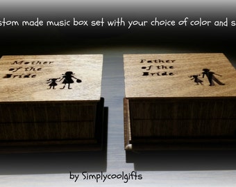 bridesmaids gift set of 9 music box flower girl gifts ring