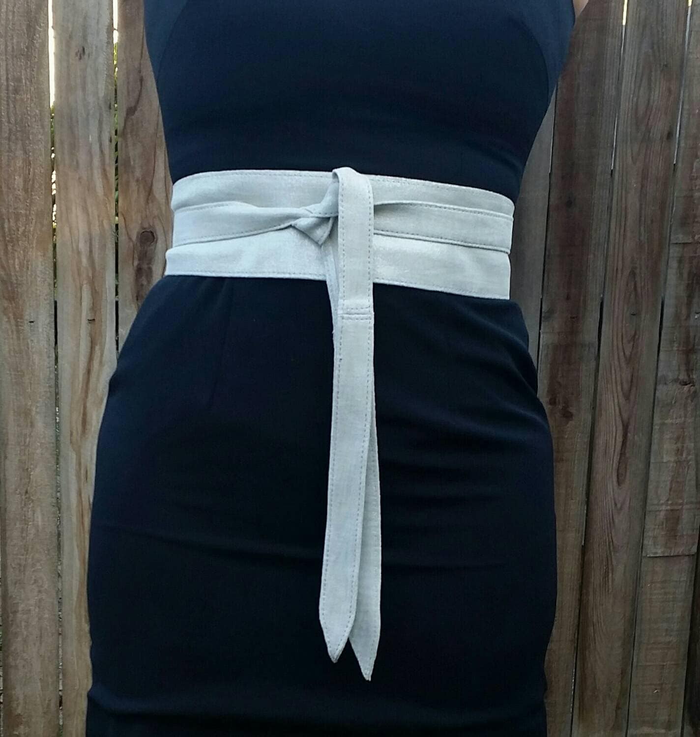 Suede Leather Obi Belt Wide Wrap Belts Wedding Wraparound