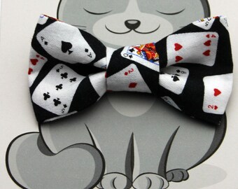 Unique playing cards bowtie related items | Etsy