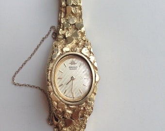 Gold nugget watch | Etsy