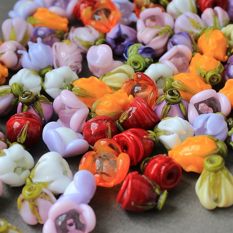 Handmade Lampwork Beads Glass Beads by JewelryBeadsByKatie on Etsy
