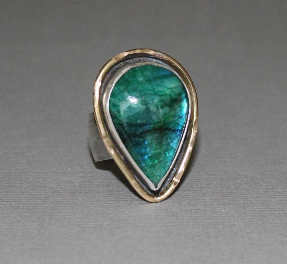 green labradorite ring blue labradorite ring natural