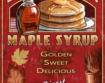 Maple syrup signs | Etsy