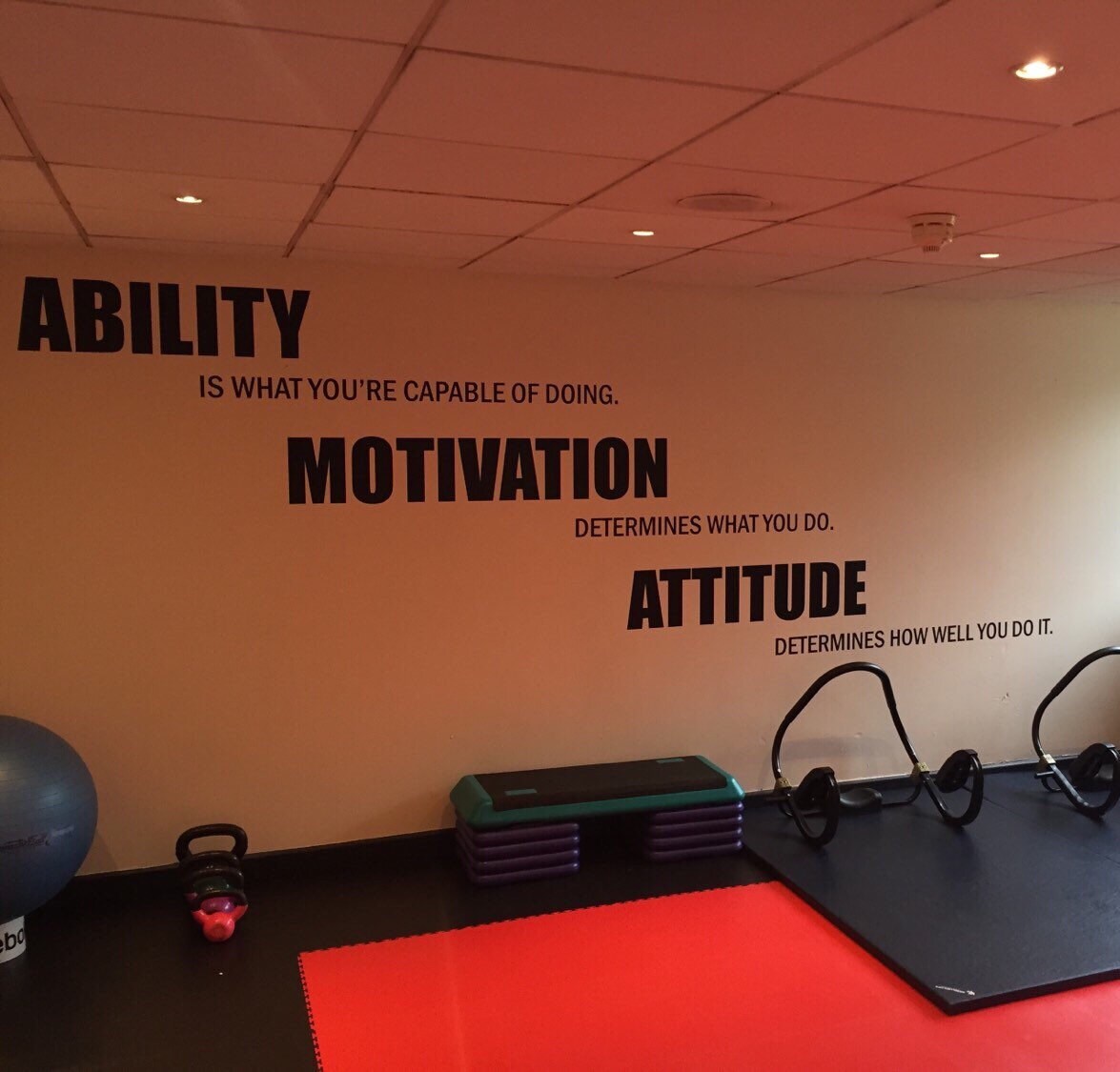 Gym Motivation Lou Holtz Quote Gym Wall Decal Ability Motivation