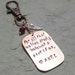 Memorial Keychain Keepsake Gift for Loss of Loved One