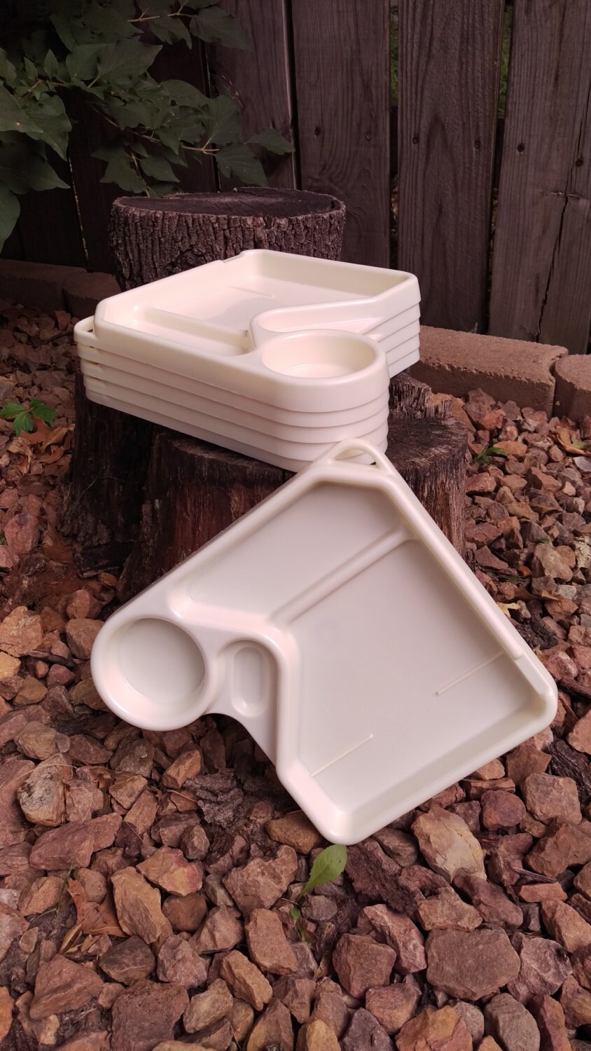 6 White Vintage United Industries Lunch Tray – Haute Juice