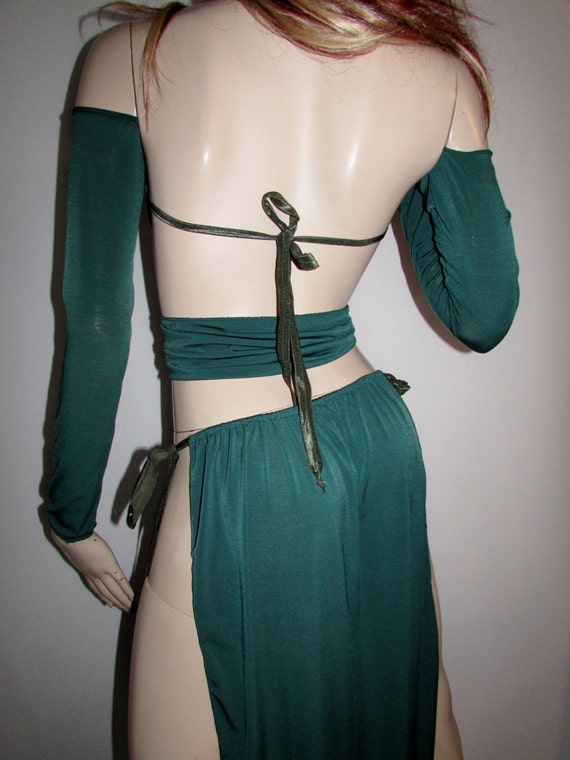 Gorean Slave Role Play Costume Green_ All year-For your Kajira