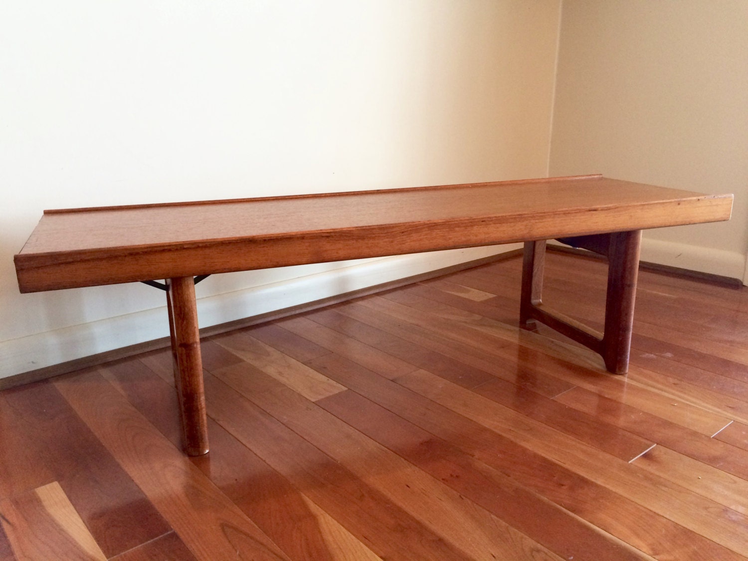 Scandinavian Mid Century Modern Coffee Table Bench by Bruksbo Norway ...